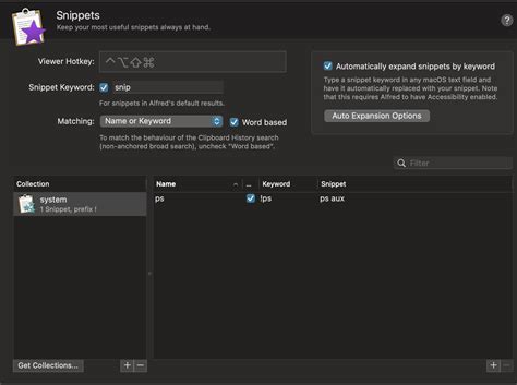 Help With Snippet Expansion On Macos 13 Discussion And Help Alfred