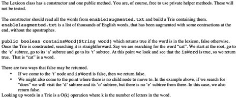 Your Assignment SpellChecker Java You Are To Write Chegg