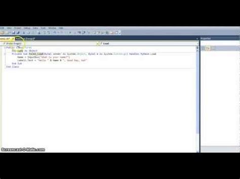 Visual Basic NET Tutorial Input Name Using Inputbox YouTube