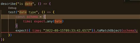 Node Js How To Expect A Date Format By Using ToMatchObject In Jest