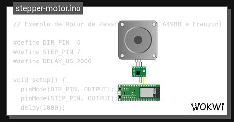 Motor Paso A Paso Wokwi Esp32 Stm32 Arduino Simulator