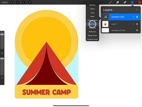 How To Change Text In Procreate Envato Tuts