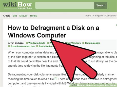 How To Make A Computer Run Better With Pictures WikiHow