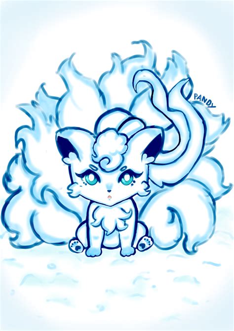 Chibi Alolan Ninetales By Snowypandy On Deviantart