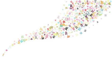 Punjabi Gurmukhi 알파벳 스크립트 문자 또는 플랫 스타일의 문자로 만든 다채로운 벡터 배경 언어에 대한 스톡 벡터 아트 및 기타 이미지 Istock