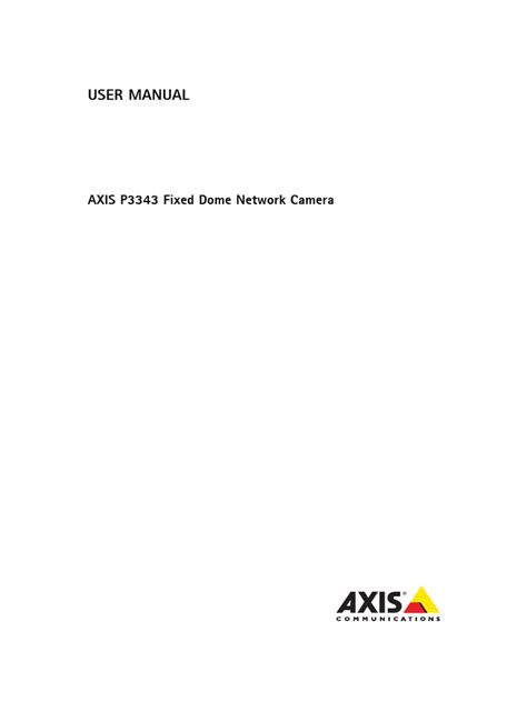 axis p3343 user manual en us 42503 pdf streaming media exposure photography