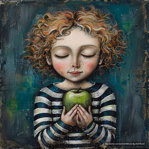 Ai创作图手绘座在苹果上的姑娘 小苹果女孩 捧苹果女孩 苹果男孩 苹果家居装饰画 手绘插画卡通苹果女孩 丑苹果插画海报 手绘站在苹果上的女孩 青苹果挂画 站在苹果上的小女孩 卡通人物现代油画