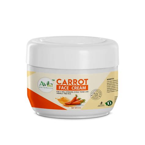 Carrot Face Cream 50g Avila Naturalle Skincare
