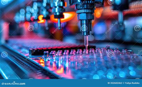 Silicon Die Extraction In Semiconductor Manufacturing Facility Stock