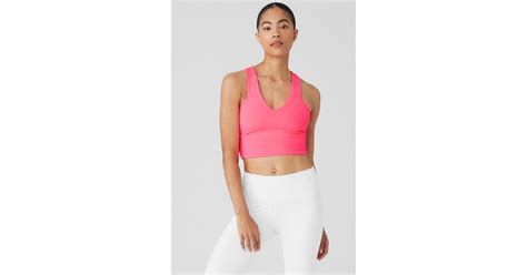 Alo Yoga Airbrush Real Bra Tank Top In Pink Lyst