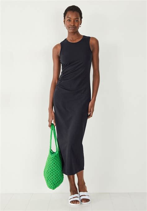 Sleeveless Judy Jersey Midi Dress Midnight Navy Hush