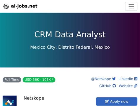 Hiring Crm Data Analyst In Mexico City Distrito Federal Mexico R
