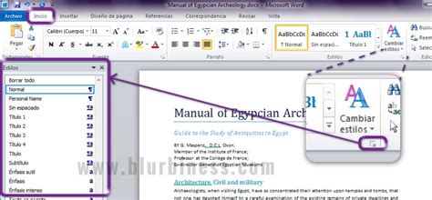 Escribiendo Con Estilos En Microsoft Word Diseño Web Y Producción Multimedia Blurbiness
