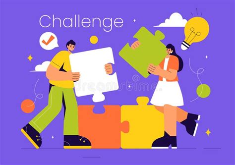 Challenge Vector Illustration Featuring A Businessman Running To The