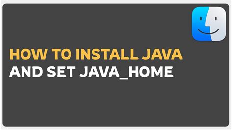 How To Install Java JDK On Mac OS And Set JAVA HOME Variable YouTube
