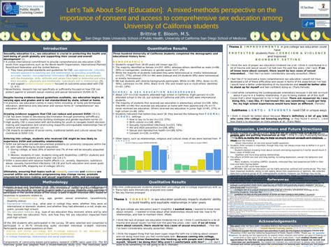 Pdf Lets Talk About Sex Education A Mixed Methods Perspective On