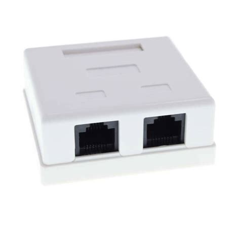 Розетка накладная Atcom Rj45 2 порта белая купить в Киеве Ohrana Ua