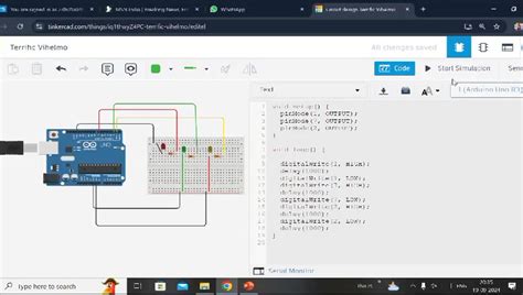 Sujitha Singaraju On Linkedin Day1 Ardunioworkshop Engineering Tinkercad Trafficcontrol