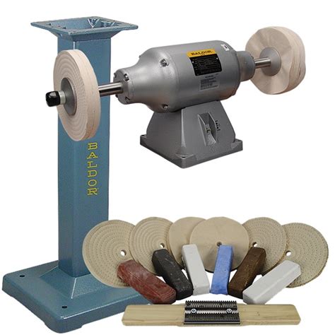 Baldor® 34hp 2 Speed Buffer Baldor® Cast Iron Stand And Buffing Kit Tp Tools And Equipment