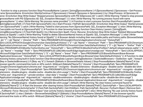 Powershell Script Automatic Browser Clearing History And User Activity Upwork