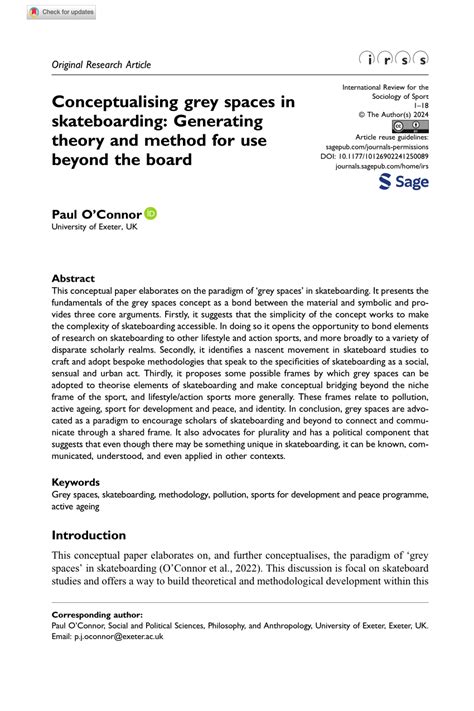 Pdf Conceptualising Grey Spaces In Skateboarding Generating Theory