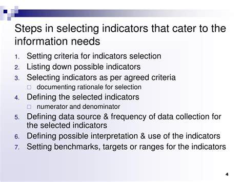 Ppt Selection Of Indicators Powerpoint Presentation Free Download Id3303680