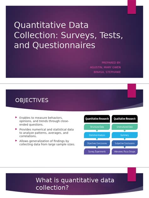 Quantitative Data Collection Report Pdf Quantitative Research Survey Methodology