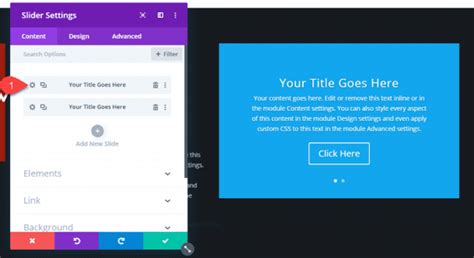 How To Add Vertical Slider Elements To Divis Slider Module For A Unique Header Design