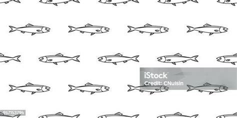 생선 연어 원활한 패턴 지 느 러 미 상어 고래 돌고래 벡터 바다 파도 배경 반복 벽지 검은색에 대한 스톡 벡터 아트 및 기타 이미지 검은색 고래 고래상어 Istock