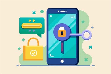 A Smartphone Displays A Padlock And Key Symbolizing Message Encryption