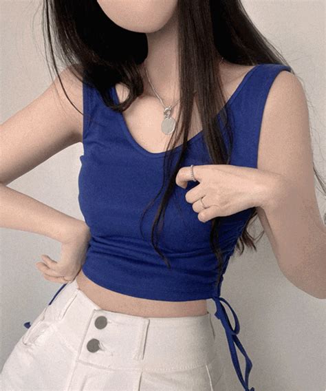 [군살 부유방커버 ] 옆셔링 민소매 데일리 나시 에이블리