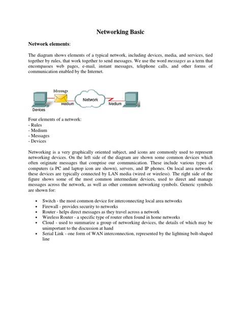 networking basic network elements pdf transmission medium