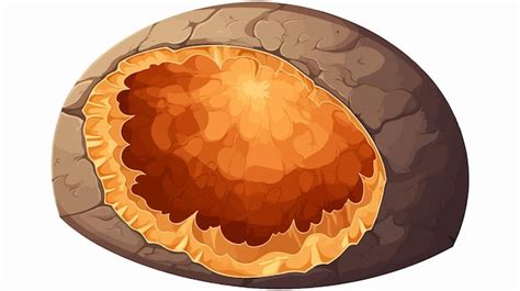 Moon Internal Structure Diagram Vector Illustration Premium Ai