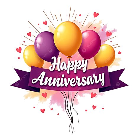 Happy Anniversary Text Clipart Lettering With Frame Design Happy