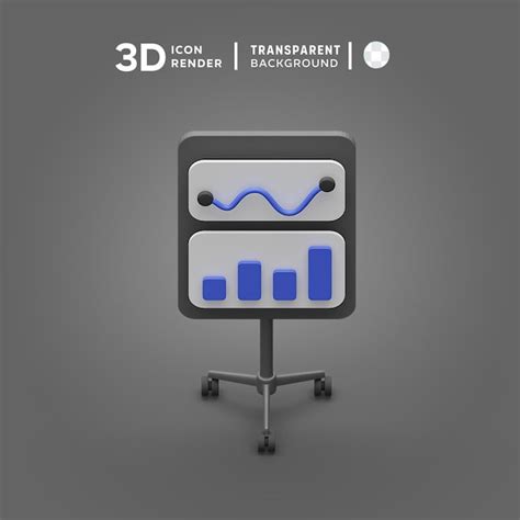 Premium Psd Whiteboard And Pointer 3d Illustration Rendering 3d Icon Colored Isolated