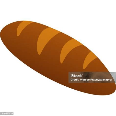 흰색에 고립 된 빵 3d 벡터 등각 아이콘 0명에 대한 스톡 벡터 아트 및 기타 이미지 0명 3차원 형태 건강한 식생활 Istock
