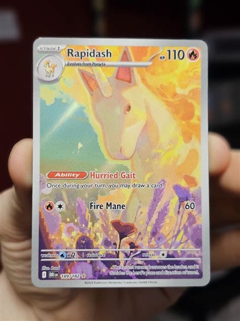 Rapidash 2025 Scarlet And Violet Destined Rivals 189182 Illustration