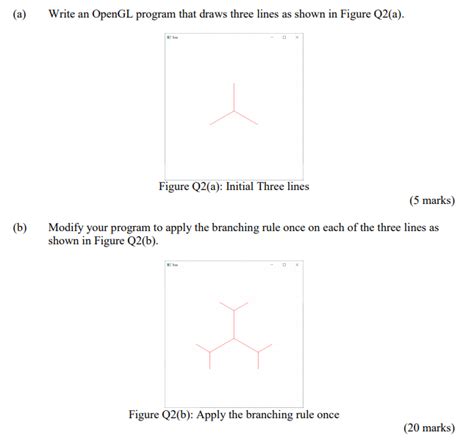 solved hi i need the full opengl code in c for parts a