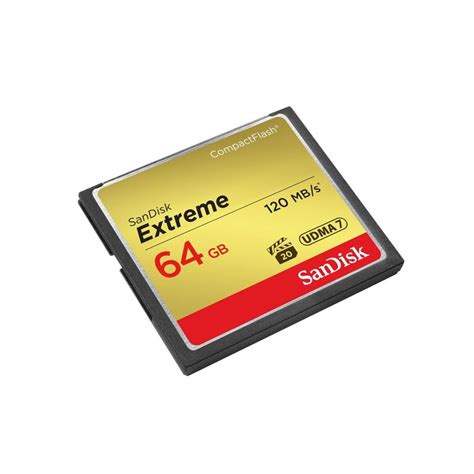 Sandisk（闪迪）extreme 64g 至尊极速cf存储卡 120mbs（800x） 闪迪 Cf卡 祥升行摄影器材网