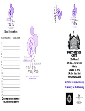 Fillable Online Editable Sponsorship Form Template Fill Out And Sign Printable PDF Fax