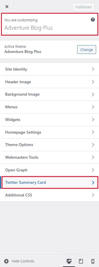 Twitter Summary Card Unitedtheme Documentation