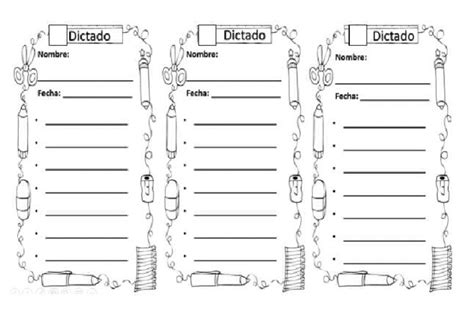 Hoja Para Dictados Matemática 1° Básico Pdf