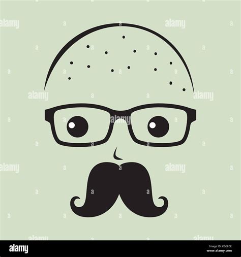 Geek Cartoon Character Avatar Vector Graphic Art Illustration Stock Vector Image Art Alamy