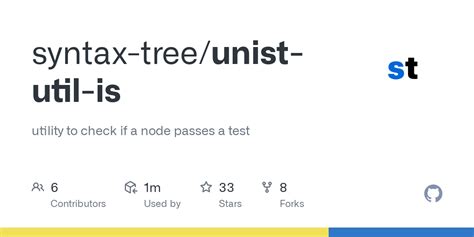 Github Syntax Tree Unist Util Is Utility To Check If A Node Passes A