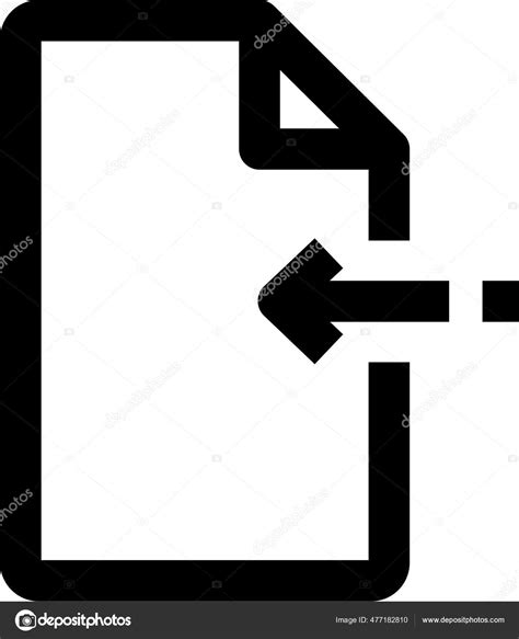 Document File Import Icon Stock Vector By ©iconfinder 477182810