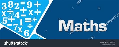 Maths Concept Image Text Related Symbols Stock Illustration Shutterstock