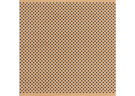 Perforated Wooden Acoustic Wall Panel 12 Millimeter Thickness Brown