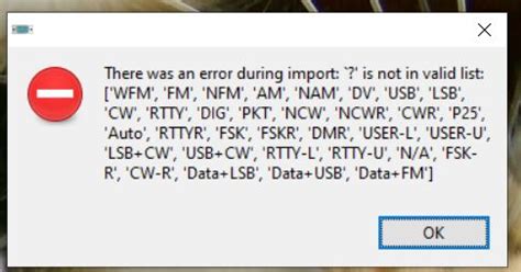 Bug Kenwood Ts Old Chirp Import Chirp