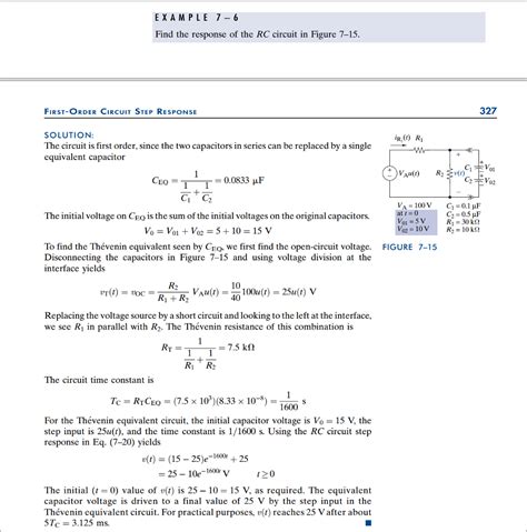 Ex Am Ple 7 6 Find The Response Of The Rc Circuit In