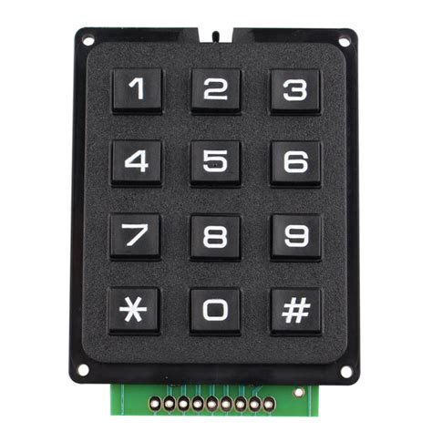 Haljia 4 X 3 Matrix Array 12 Switch Keypad Keyboard Module 12 Key Mcu